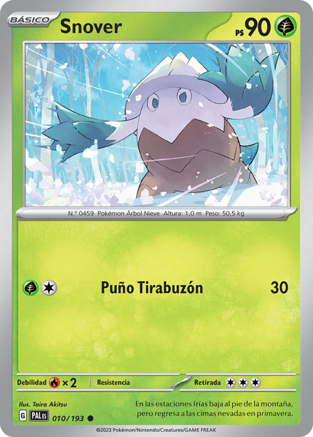 Snover (Evoluciones en Paldea TCG) - WikiDex, la enciclopedia Pokémon
