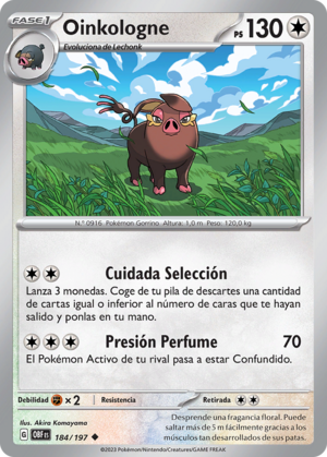 Lechonk (Llamas Obsidianas 180 TCG) - WikiDex, la enciclopedia Pokémon