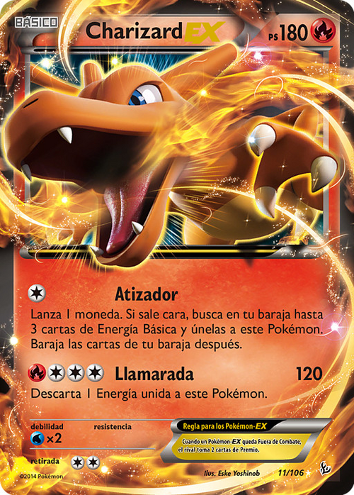 Charizard-EX (Destellos de Fuego 11 TCG) - WikiDex, la enciclopedia Pokémon