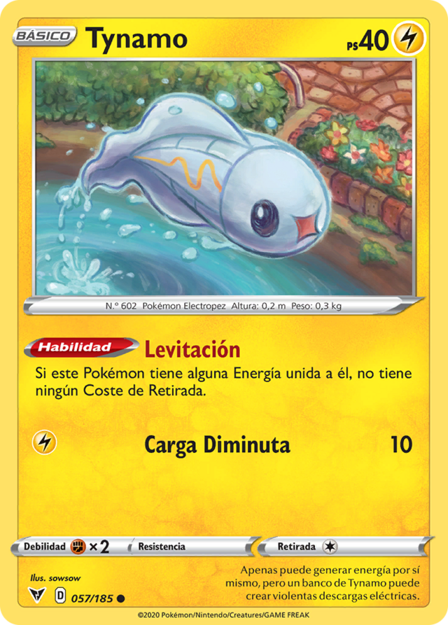 Tynamo (Voltaje Vívido TCG) - WikiDex, la enciclopedia Pokémon