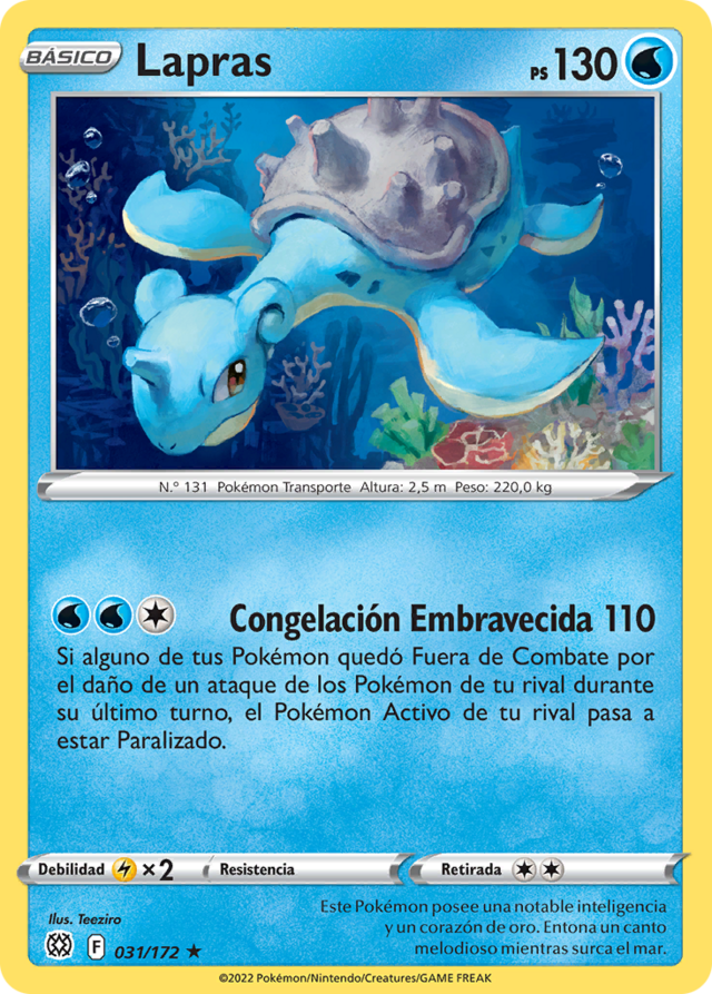Lapras (Astros Brillantes TCG) - WikiDex, la enciclopedia Pokémon