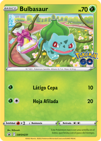 Bulbasaur (Pokémon GO TCG) - WikiDex, la enciclopedia Pokémon