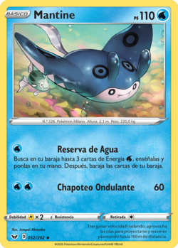 Mantine (Espada y Escudo TCG) - WikiDex, la enciclopedia Pokémon