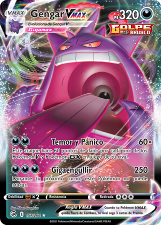 Gengar VMAX (Golpe Fusión TCG) - WikiDex, la enciclopedia Pokémon