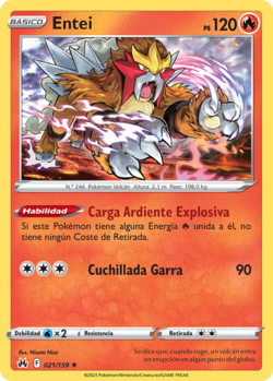 Entei (Cenit Supremo TCG) - WikiDex, la enciclopedia Pokémon