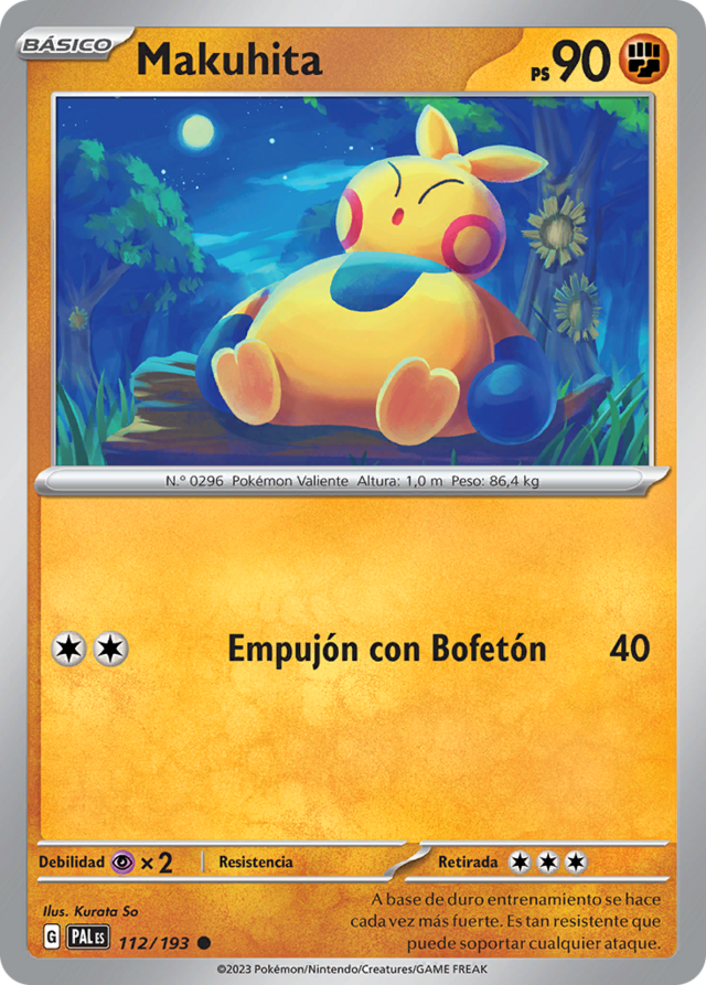 Makuhita (Evoluciones en Paldea TCG) - WikiDex, la enciclopedia Pokémon