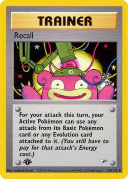 Recall (TCG) - WikiDex, la enciclopedia Pokémon
