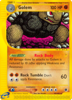 Golem (Expedition Base Set TCG) - WikiDex, la enciclopedia Pokémon