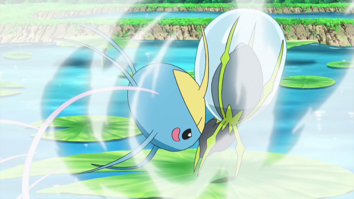 Archivo:EP1014 Surskit vs Dewpider.png - WikiDex, la enciclopedia Pokémon