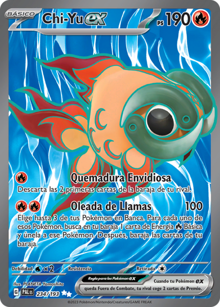 Chi-Yu ex (Evoluciones en Paldea TCG) - WikiDex, la enciclopedia Pokémon