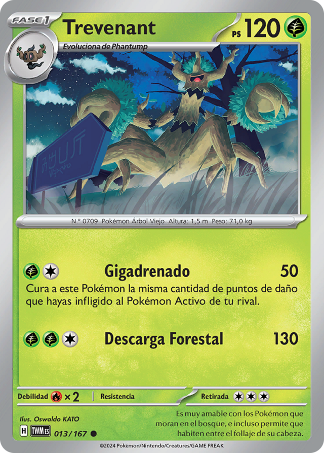 Trevenant (Mascarada Crepuscular TCG) - WikiDex, la enciclopedia Pokémon