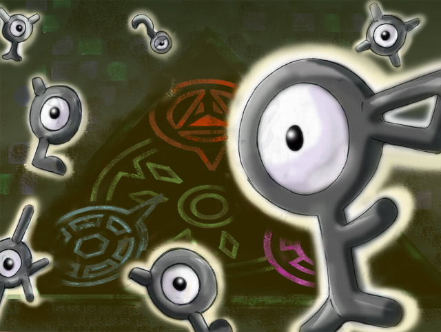 Archivo:Artwork Unown.png - WikiDex, la enciclopedia Pokémon