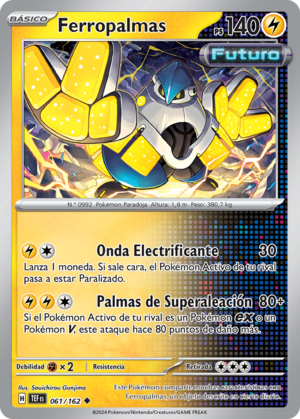 Ferropalmas (Fuerzas Temporales TCG) - WikiDex, la enciclopedia Pokémon