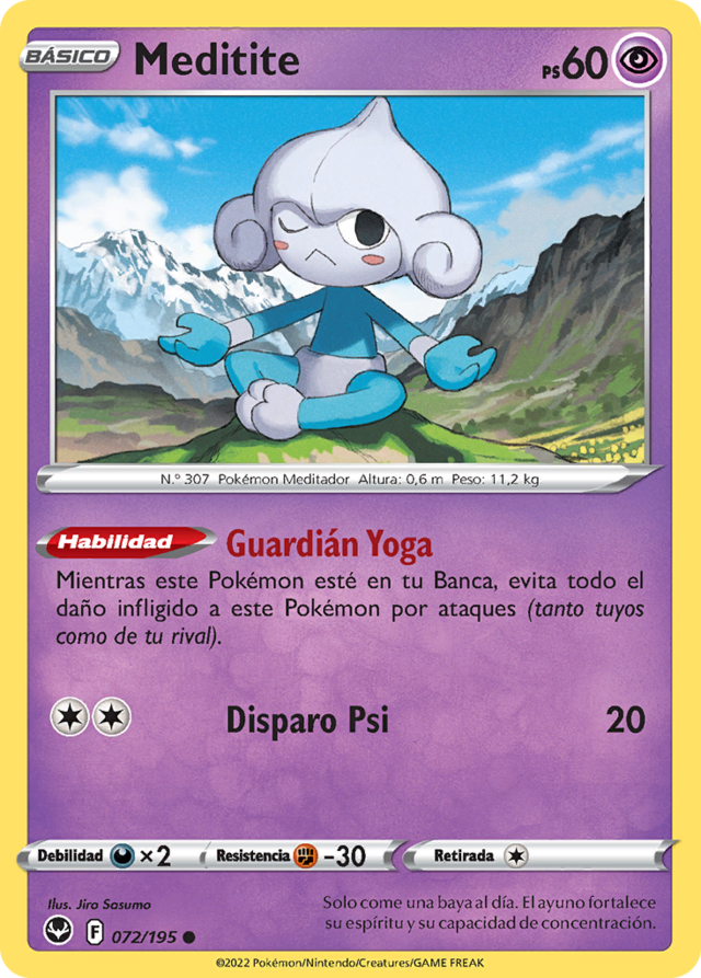 Meditite (Tempestad Plateada TCG) - WikiDex, la enciclopedia Pokémon