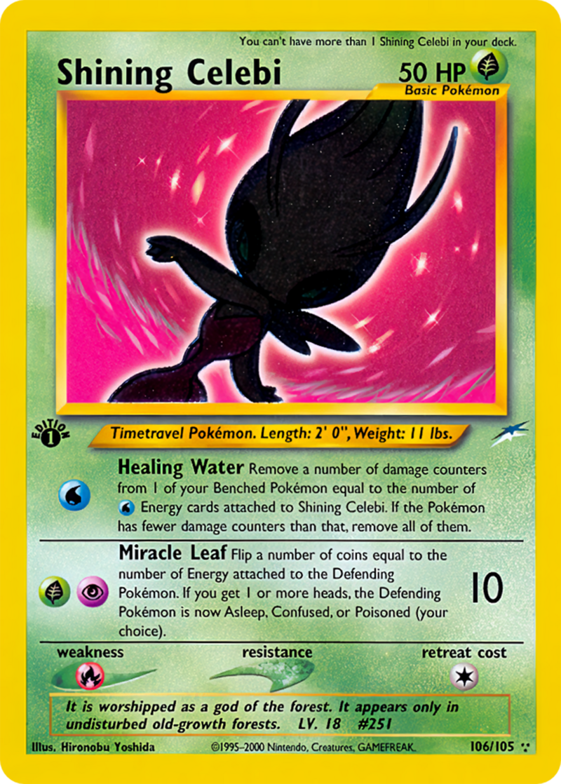 Shining Celebi (Neo Destiny TCG) - WikiDex, la enciclopedia Pokémon