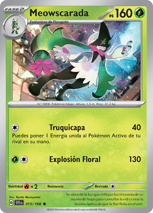 Meowscarada (Escarlata y Púrpura TCG) - WikiDex, la enciclopedia Pokémon