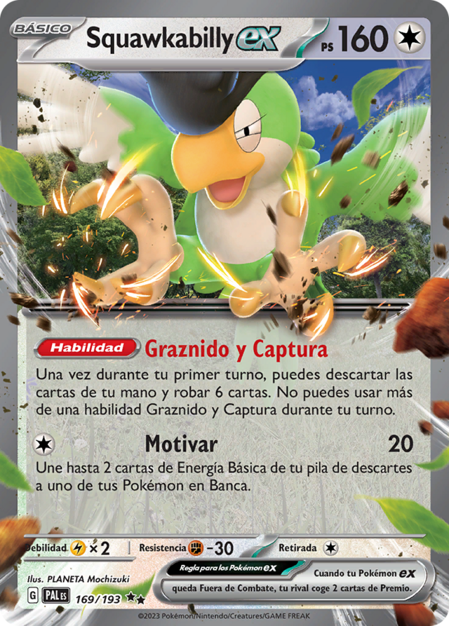 Squawkabilly ex (Evoluciones en Paldea TCG) - WikiDex, la enciclopedia ...