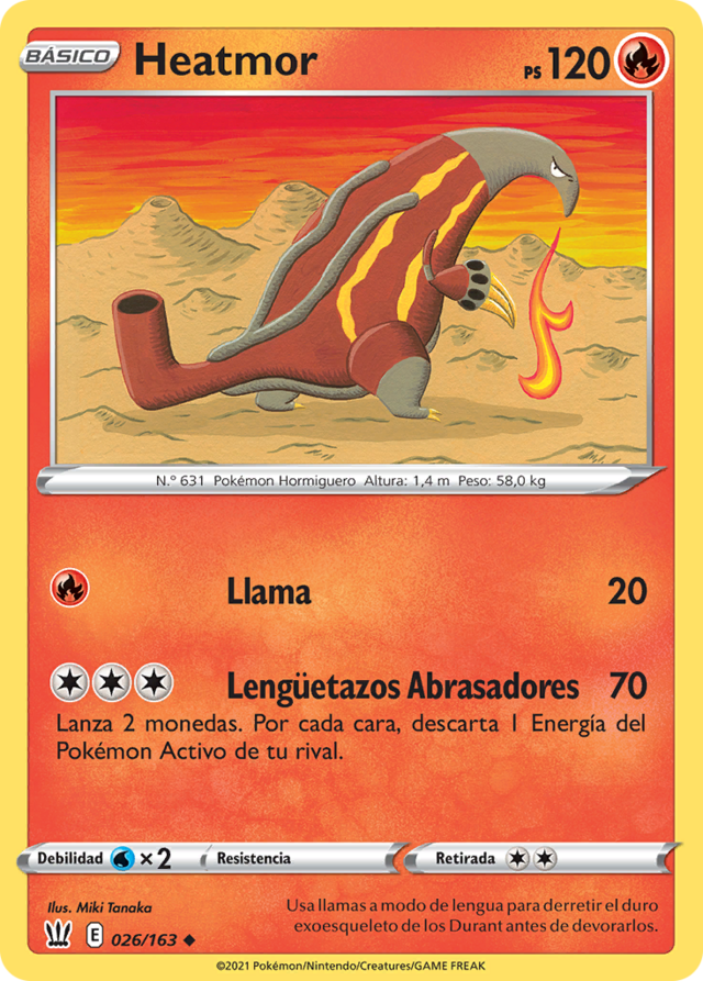 Heatmor (Estilos de Combate TCG) - WikiDex, la enciclopedia Pokémon