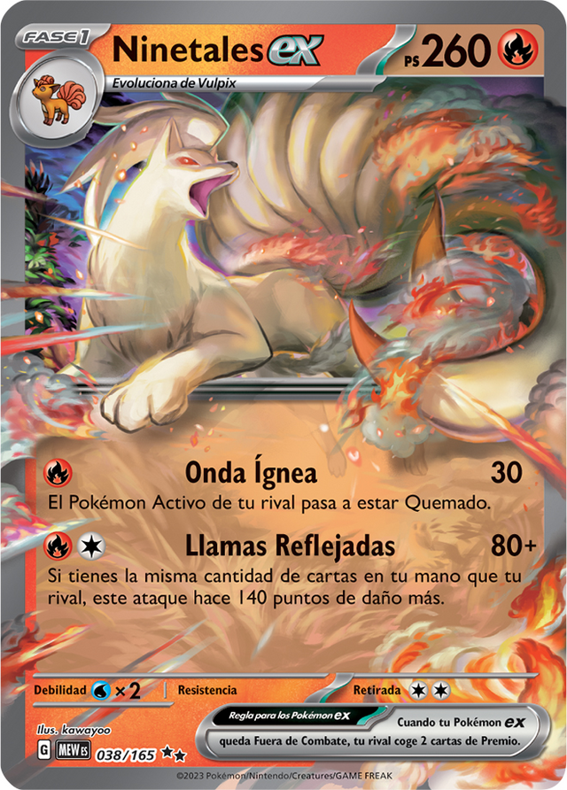 Ninetales ex (151 TCG) - WikiDex, la enciclopedia Pokémon