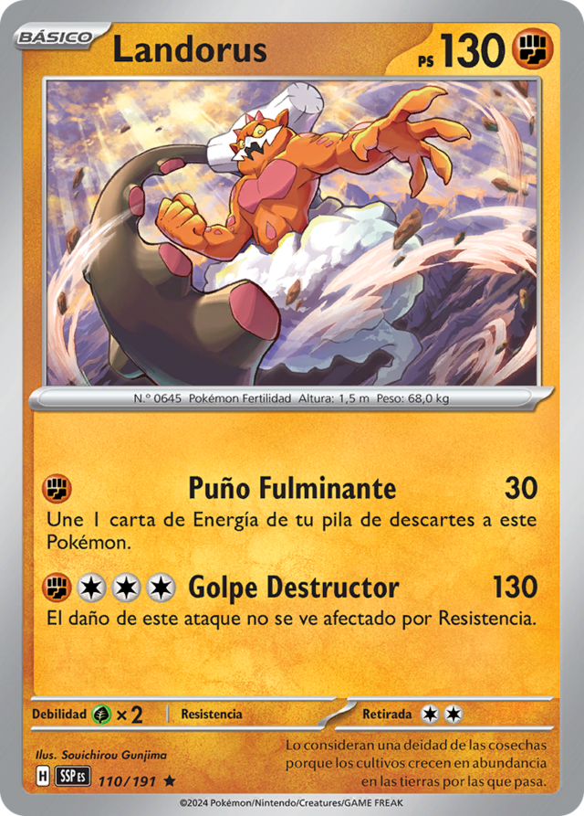 Landorus (Chispas Fulgurantes TCG) - WikiDex, la enciclopedia Pokémon