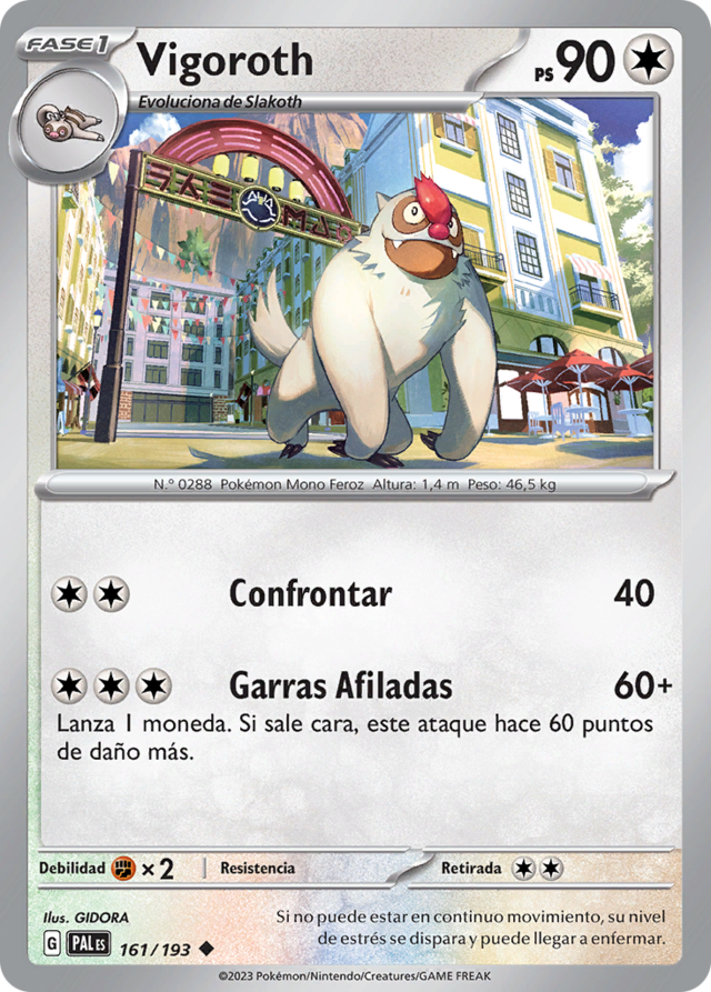 Vigoroth (Evoluciones en Paldea TCG) - WikiDex, la enciclopedia Pokémon