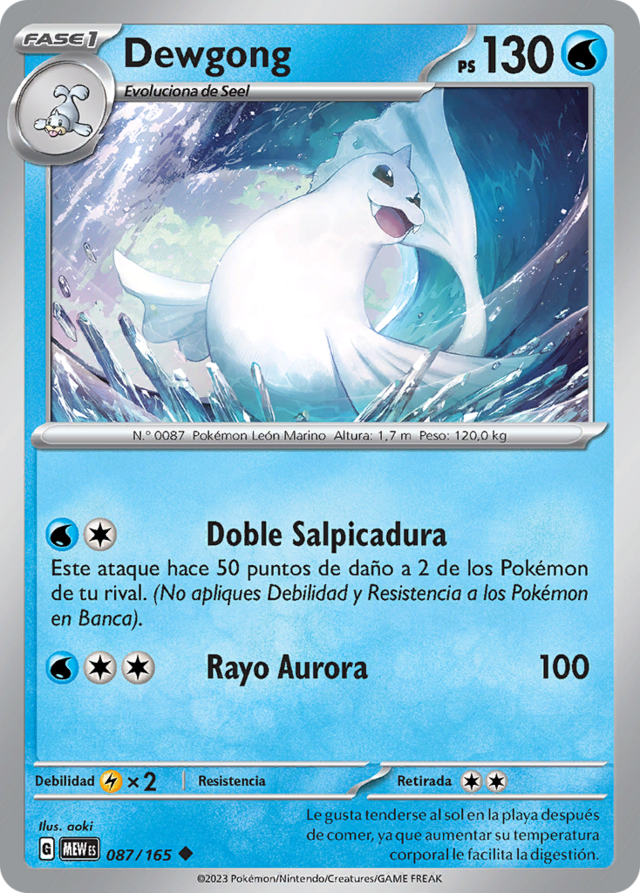 Dewgong (151 TCG) - WikiDex, la enciclopedia Pokémon