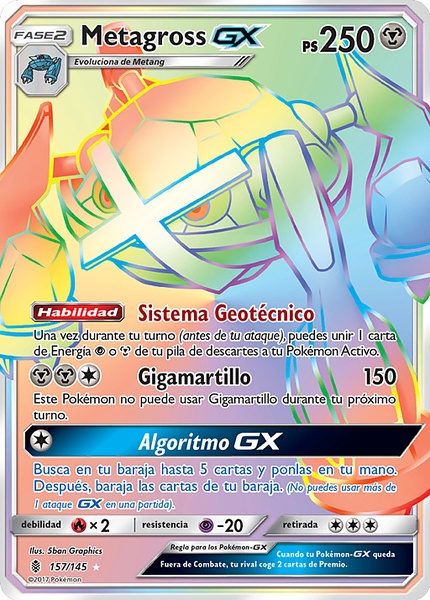 Metagross-GX (Albor de Guardianes TCG) - WikiDex, la enciclopedia Pokémon