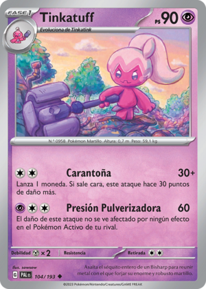 Tinkaton (Evoluciones en Paldea TCG) - WikiDex, la enciclopedia Pokémon