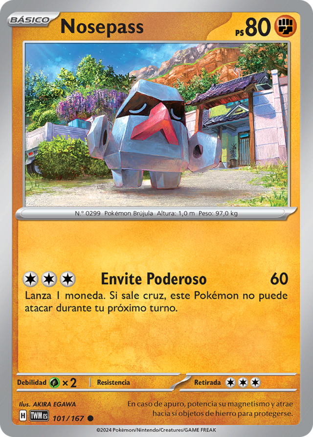 Nosepass (Mascarada Crepuscular TCG) - WikiDex, la enciclopedia Pokémon