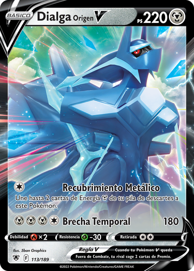 Dialga Origen V (Resplandor Astral TCG) - WikiDex, la enciclopedia Pokémon