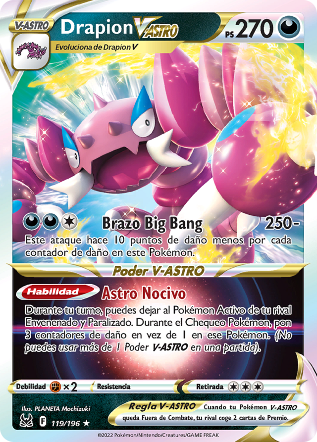Drapion V-ASTRO (Origen Perdido TCG) - WikiDex, la enciclopedia Pokémon