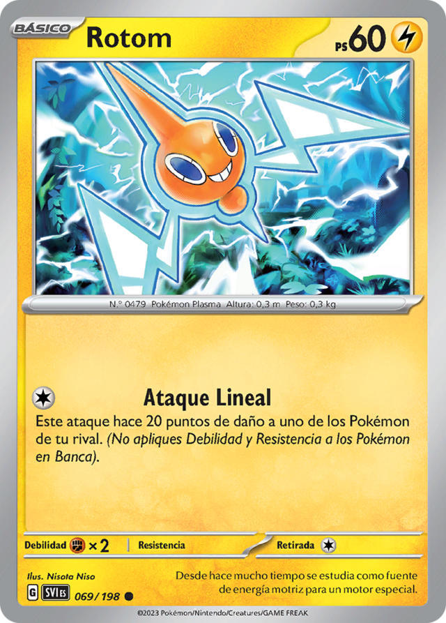 Rotom (Escarlata y Púrpura 69 TCG) - WikiDex, la enciclopedia Pokémon