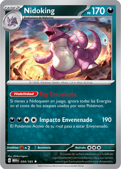 Nidoking (151 TCG) - WikiDex, la enciclopedia Pokémon