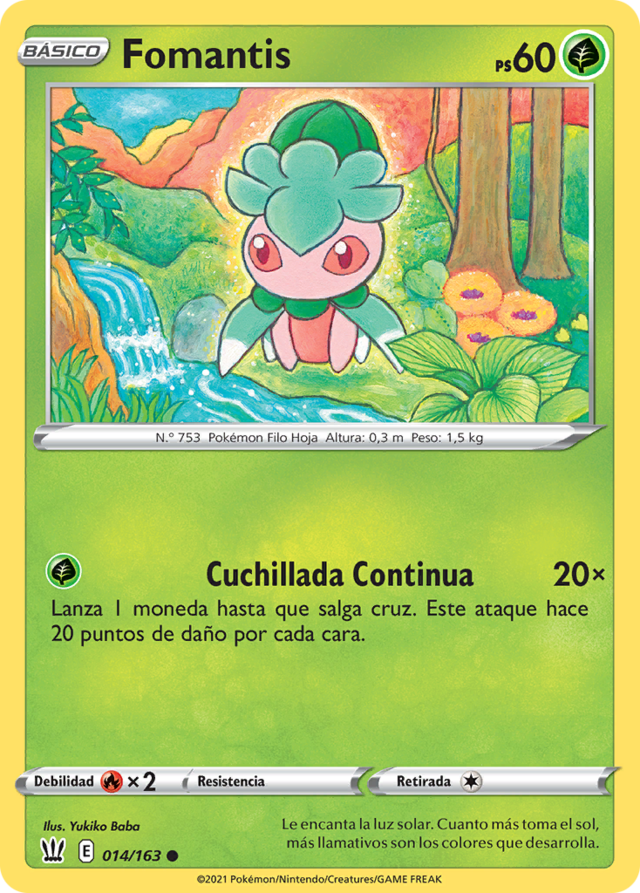 Fomantis (Estilos de Combate TCG) - WikiDex, la enciclopedia Pokémon