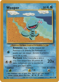 Wooper (Neo Génesis TCG) - WikiDex, la enciclopedia Pokémon