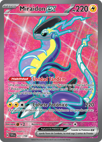 Miraidon ex (Escarlata y Púrpura TCG) - WikiDex, la enciclopedia Pokémon