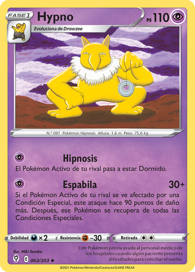 Hypno (Cielos Evolutivos TCG) - WikiDex, la enciclopedia Pokémon