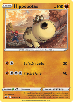 Hippopotas (Resplandor Astral TCG) - WikiDex, la enciclopedia Pokémon