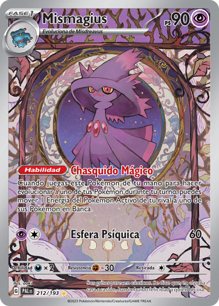 Mismagius (Evoluciones en Paldea TCG) - WikiDex, la enciclopedia Pokémon