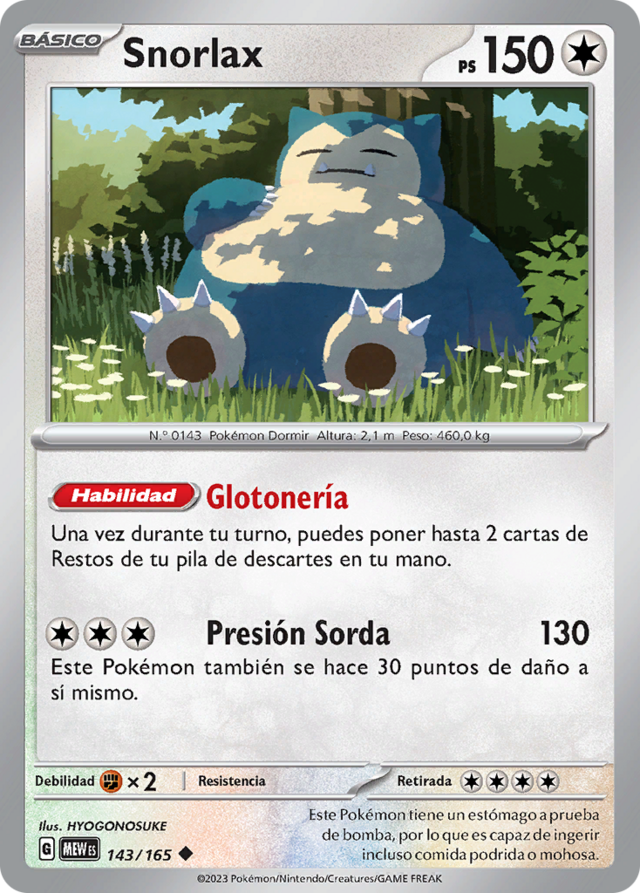 Snorlax (151 TCG) - WikiDex, la enciclopedia Pokémon