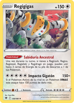 Regigigas (Resplandor Astral TCG) - WikiDex, la enciclopedia Pokémon