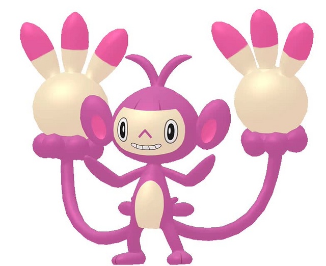 Archivo:Ambipom HOME variocolor.webm - WikiDex, la enciclopedia Pokémon