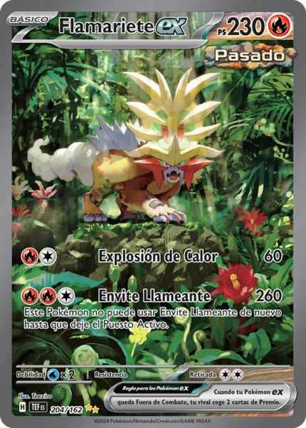 Flamariete ex (Fuerzas Temporales TCG) - WikiDex, la enciclopedia Pokémon