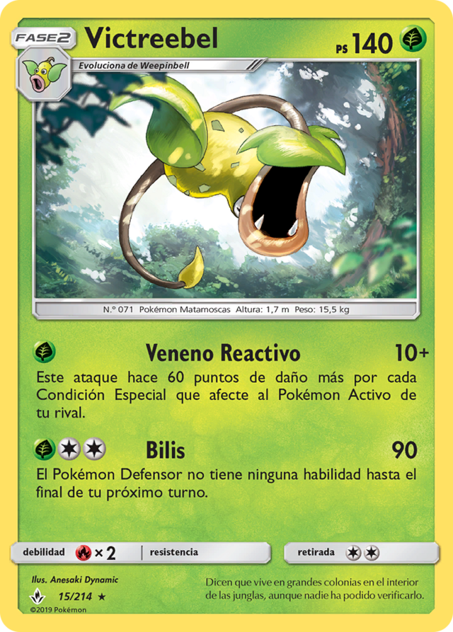 Victreebel (Vínculos Indestructibles TCG) - WikiDex, la enciclopedia Pokémon