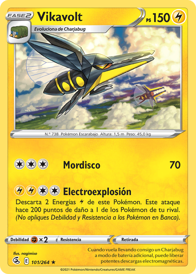 Vikavolt (Golpe Fusión TCG) - WikiDex, la enciclopedia Pokémon