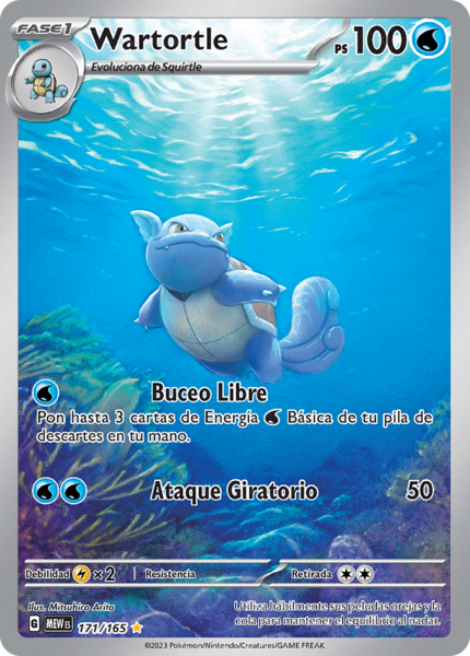 Wartortle (151 TCG) - WikiDex, la enciclopedia Pokémon