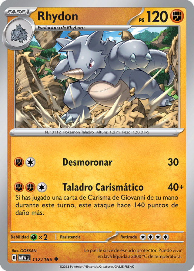 Rhydon (151 TCG) - WikiDex, la enciclopedia Pokémon