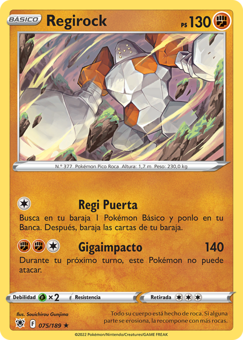 Regirock (Resplandor Astral TCG) - WikiDex, la enciclopedia Pokémon