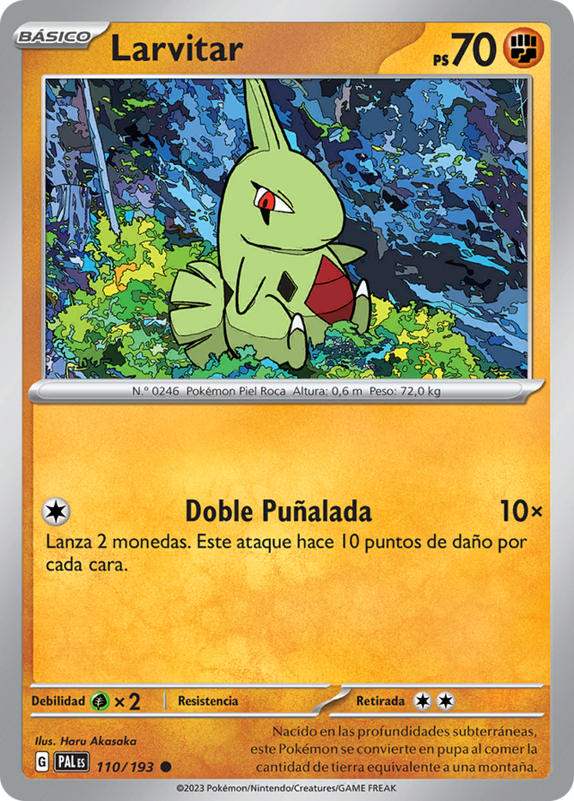 Larvitar (Evoluciones en Paldea TCG) - WikiDex, la enciclopedia Pokémon