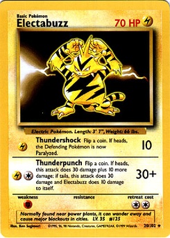 Electabuzz (Base Set TCG) - WikiDex, la enciclopedia Pokémon